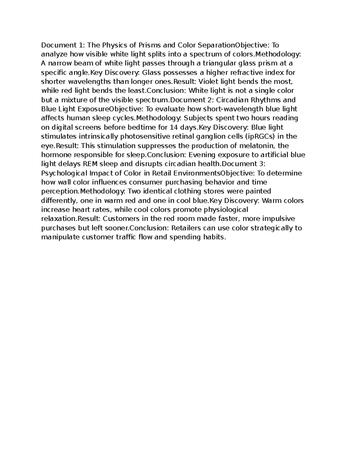 Physics and Psychology of Color: Prisms, Blue Light, and Retail Impact ...