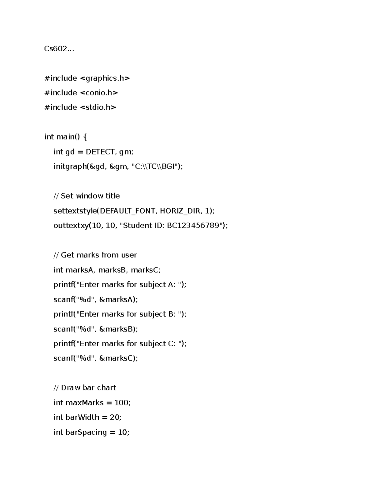 Document (1) - Ok it good - Cs602... #include #include #include - Studocu