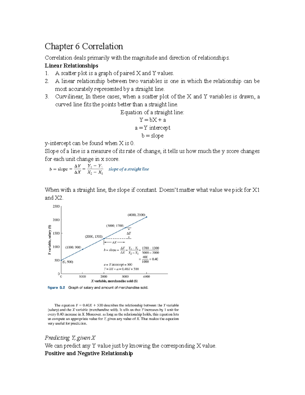 Chapter 6 Correlation - 11111 - Chapter 6 Correlation Correlation deals primarily with the ...