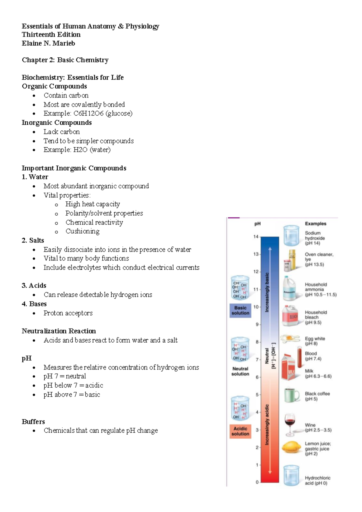 MC1 Chapter 2b: Basic Chemistry and Biochemistry Essentials - Studocu