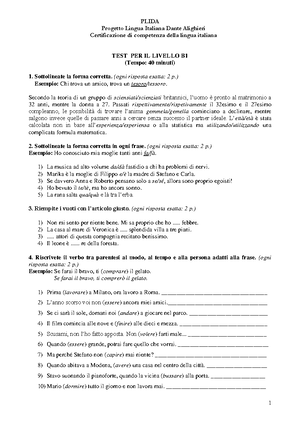 Esercizi lingua italiana verbi modali - VERBI MODALI / MODAL VERBS ...