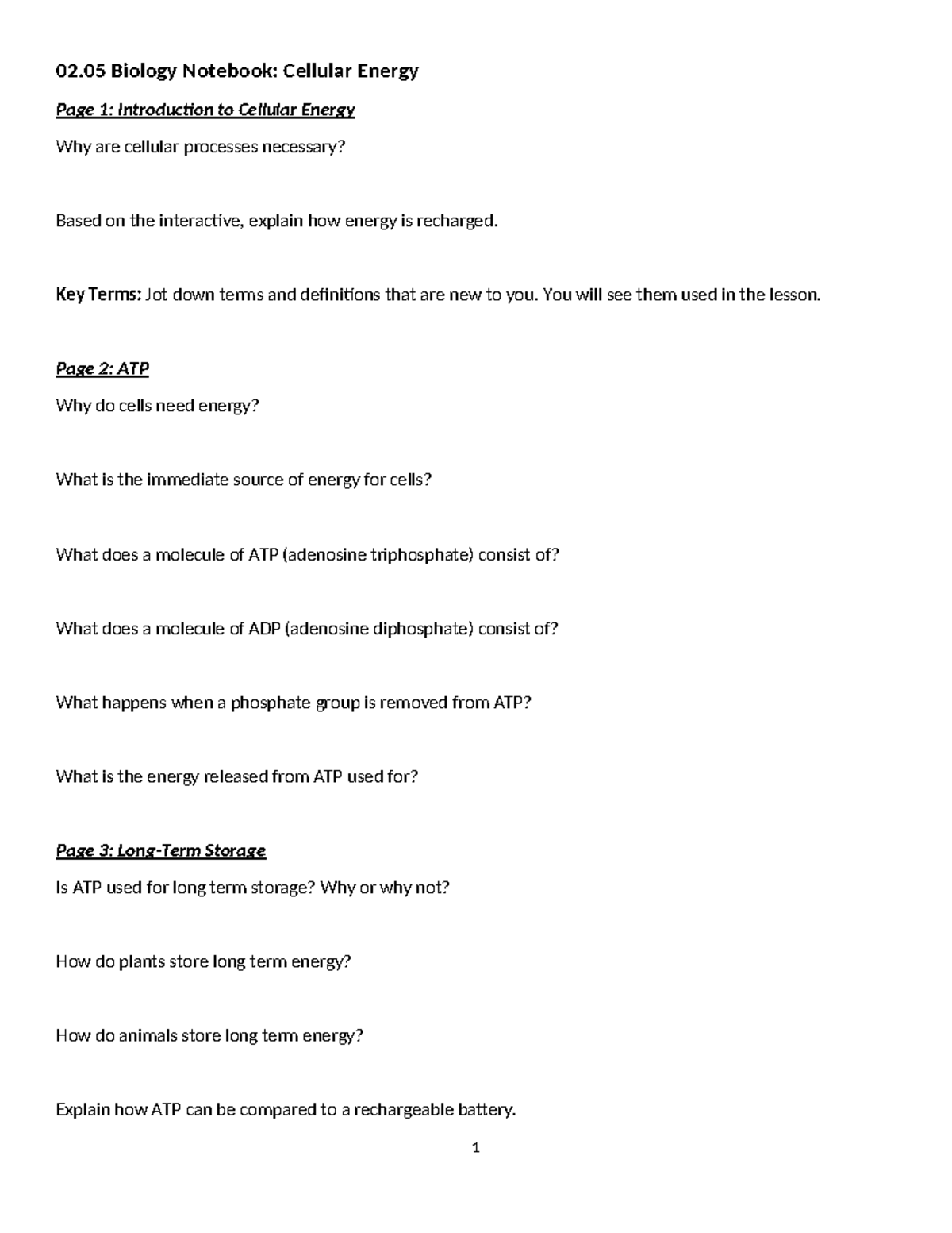 02 05 cellular energy that summaries the work of human body - 02 ...