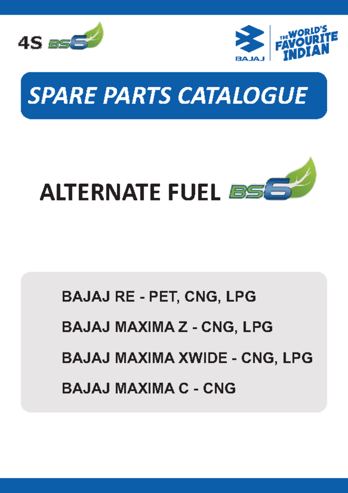 4S SPARE PARTS CATALOGUE FOR BAJAJ RE & MAXIMA CNG/LPG - Studocu