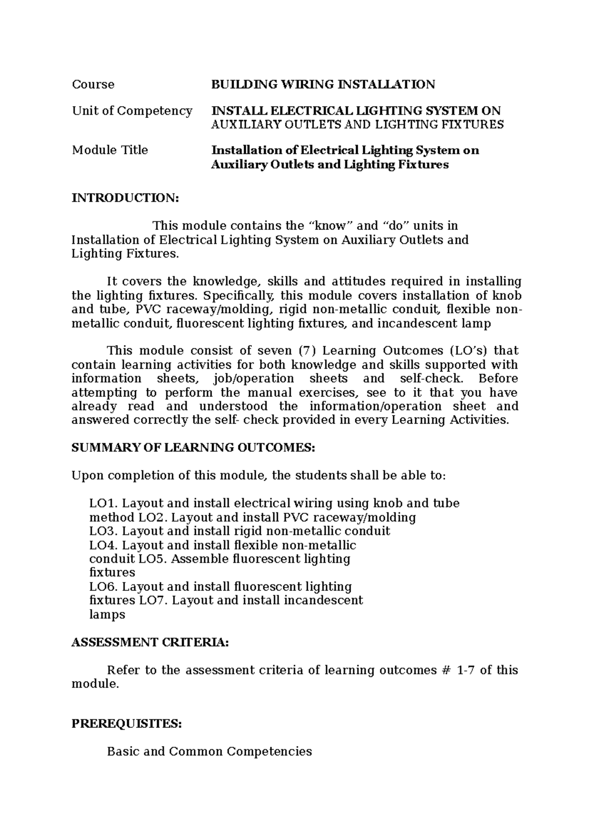 Building Wiring Installation: Installing Electrical Lighting Systems ...