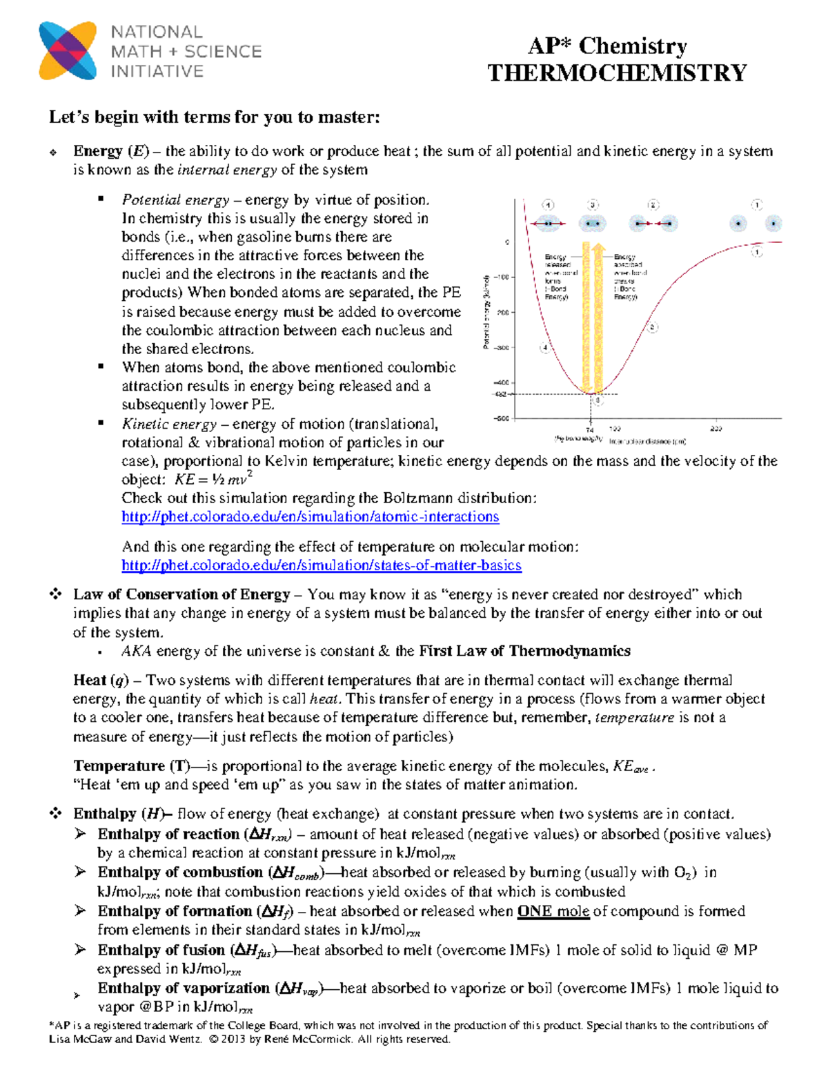 06 Thermochemistry with answers - AP* Chemistry THERMOCHEMISTRY *AP is ...