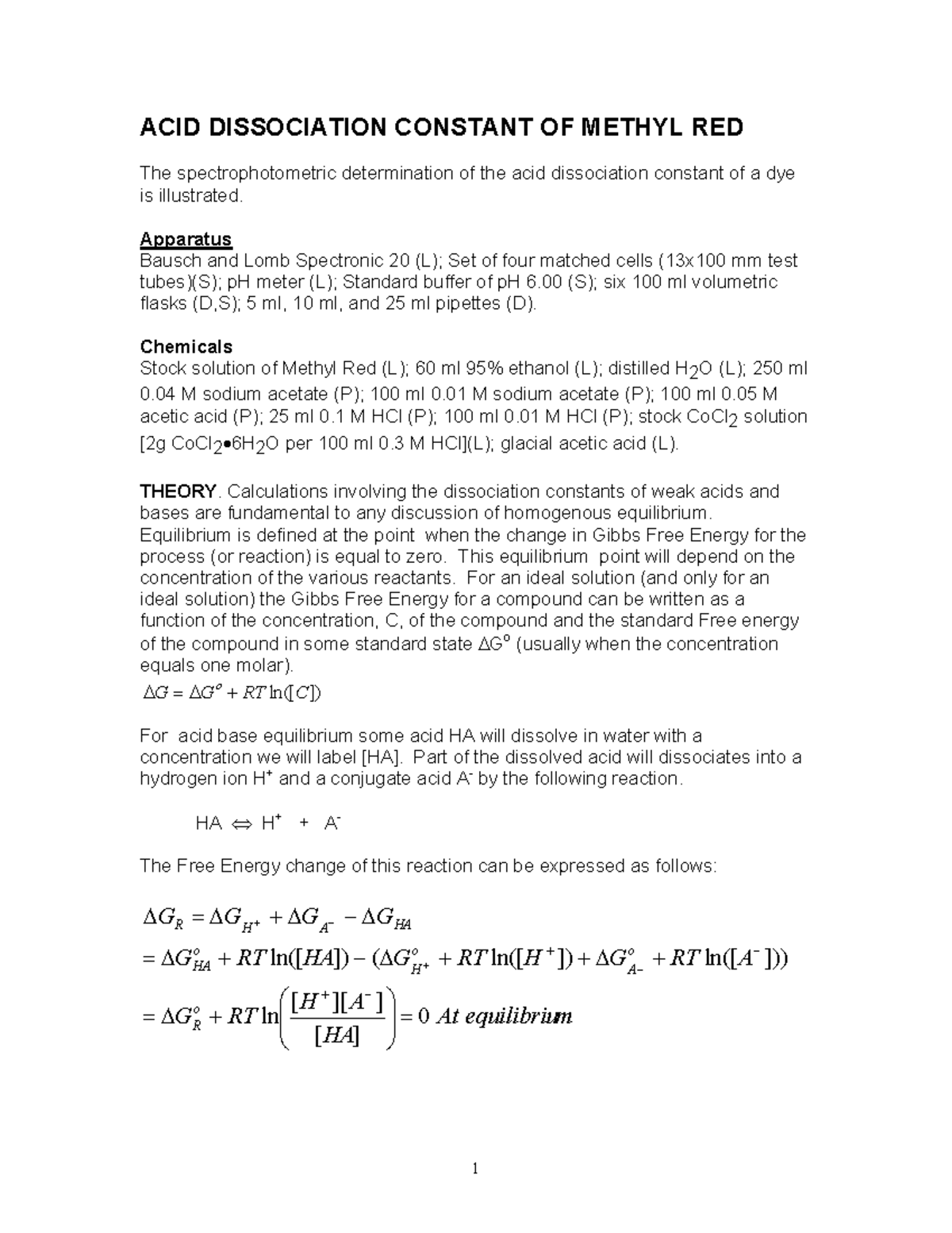19937236-Methyl-Red - Methyl Red - ACID DISSOCIATION CONSTANT OF METHYL ...