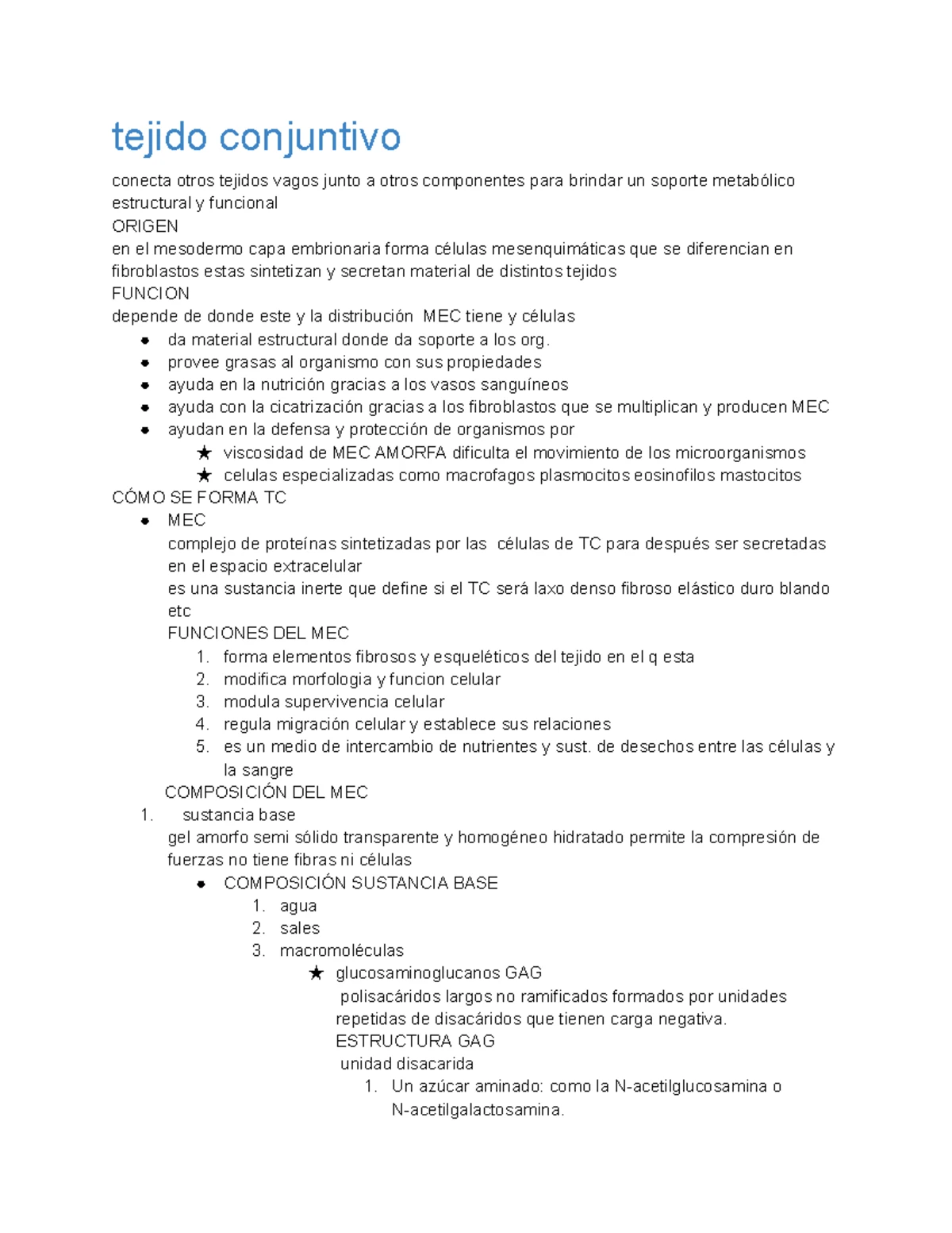 Tejido Conectivo: Estructura, Funciones y Composición - Histo Gartner ...