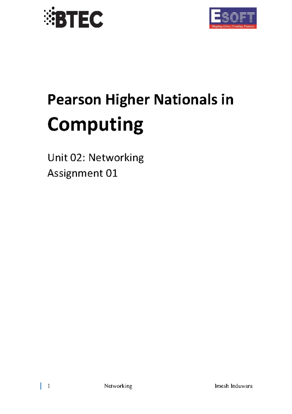 Unit 02: Networking Principles and Protocols - BTEC Level 4 Guide - Studocu
