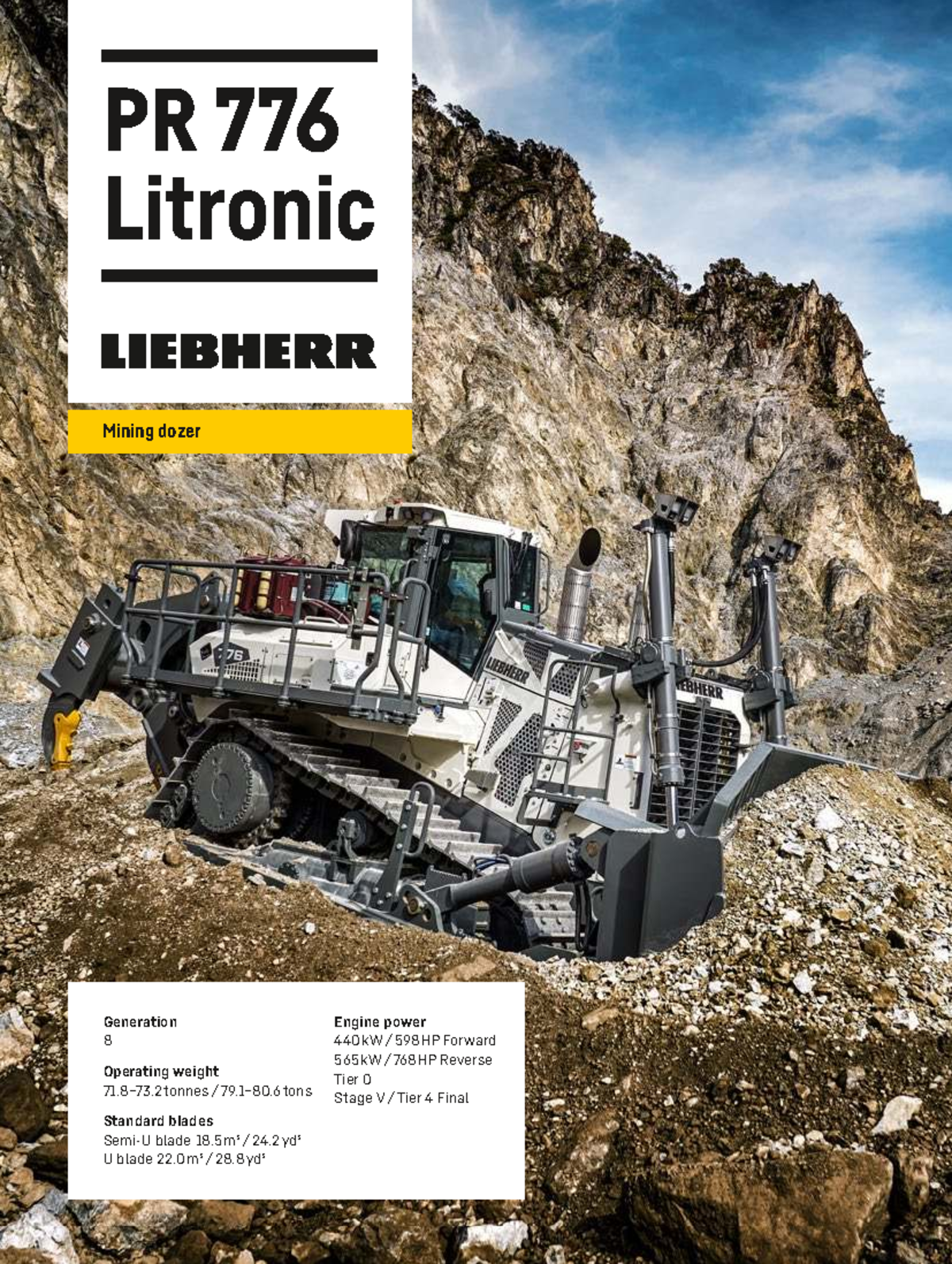 PR 776 Litronic Mining Dozer Generation 8 Overview and Features - Studocu