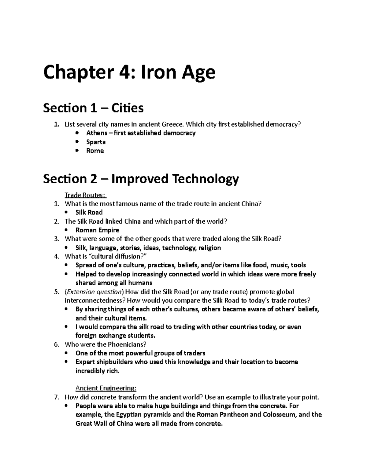 Chapter 4 Guiding Qs - Course taken with Jing Williams - Chapter 4 ...