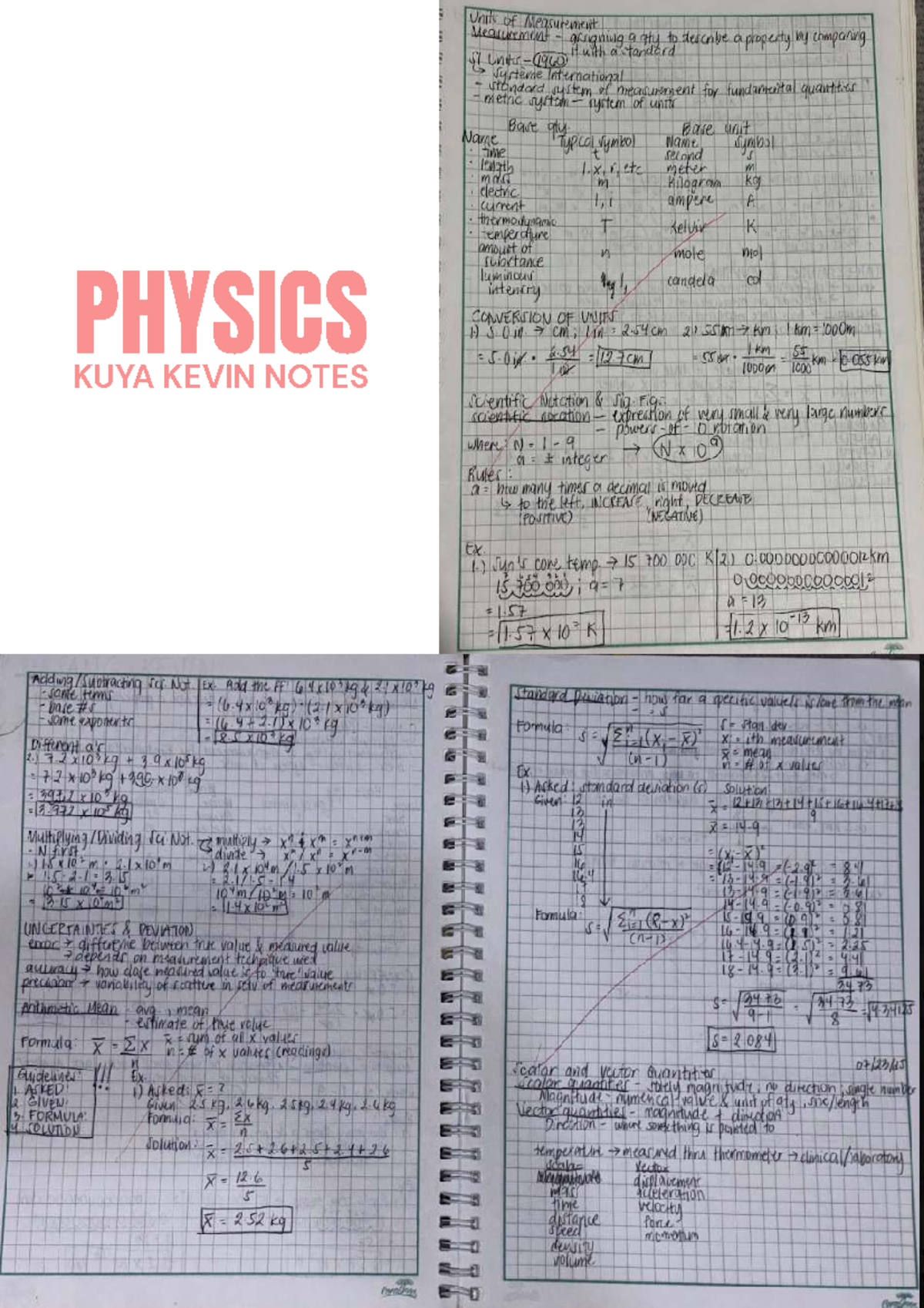Genchem - Units of Measurement and Conversion Notes - Studocu