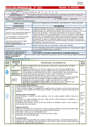 Sesión DE Aprendizaje N°04 - Sistema Nervioso - SESIÓN DE APRENDIZAJE N ...