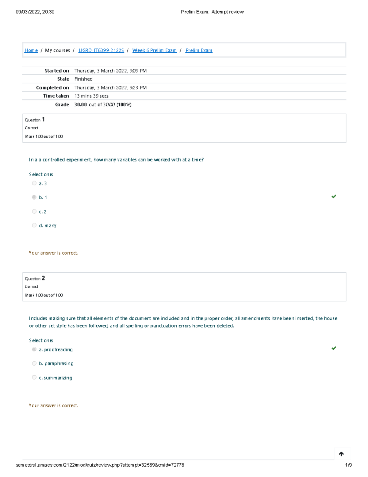 Capstone 2 prelim exam - Cap - Home/My courses/ UGRD-IT6399-2122S/ Week ...