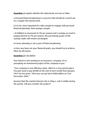 Week5 Assignment - Managing your personal finance - 57167763 Week 5 ...