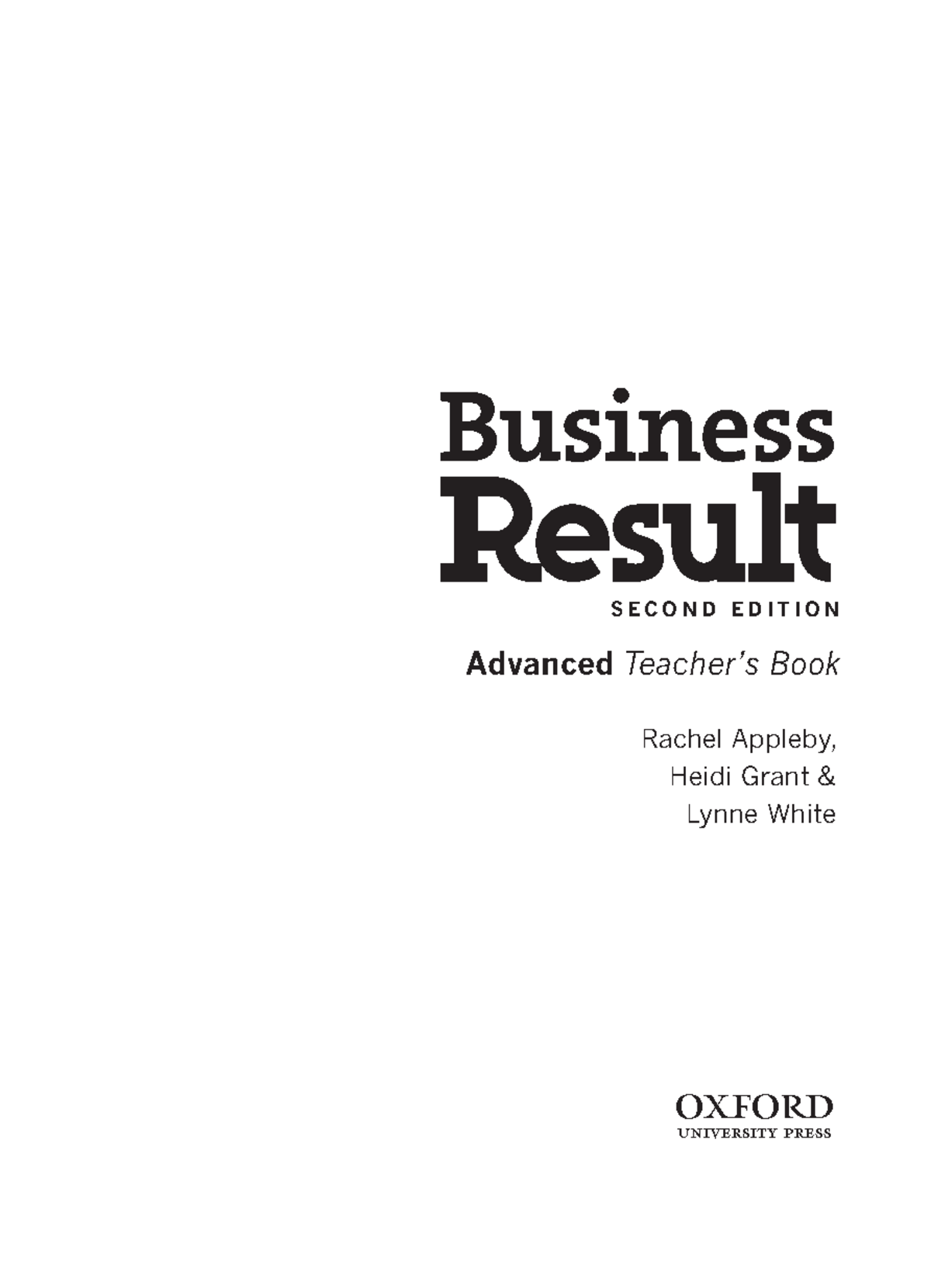 Business Result Advanced Teacher's Book, 2nd Edition Overview - Studocu