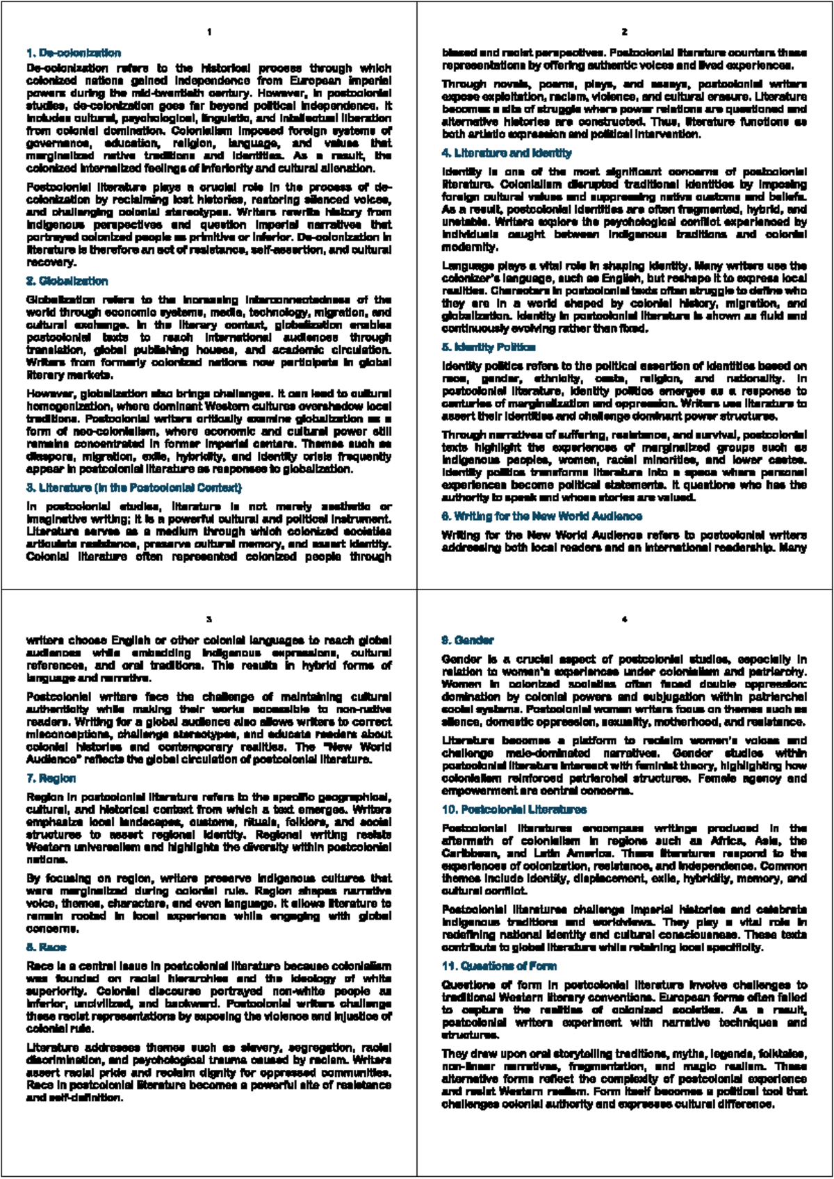 Postcolonial Literature: Identity, Race, and Globalization Insights ...