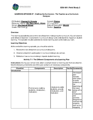 Lesson PLAN Deductive and inductive teaching - A Detailed Lesson Plan ...
