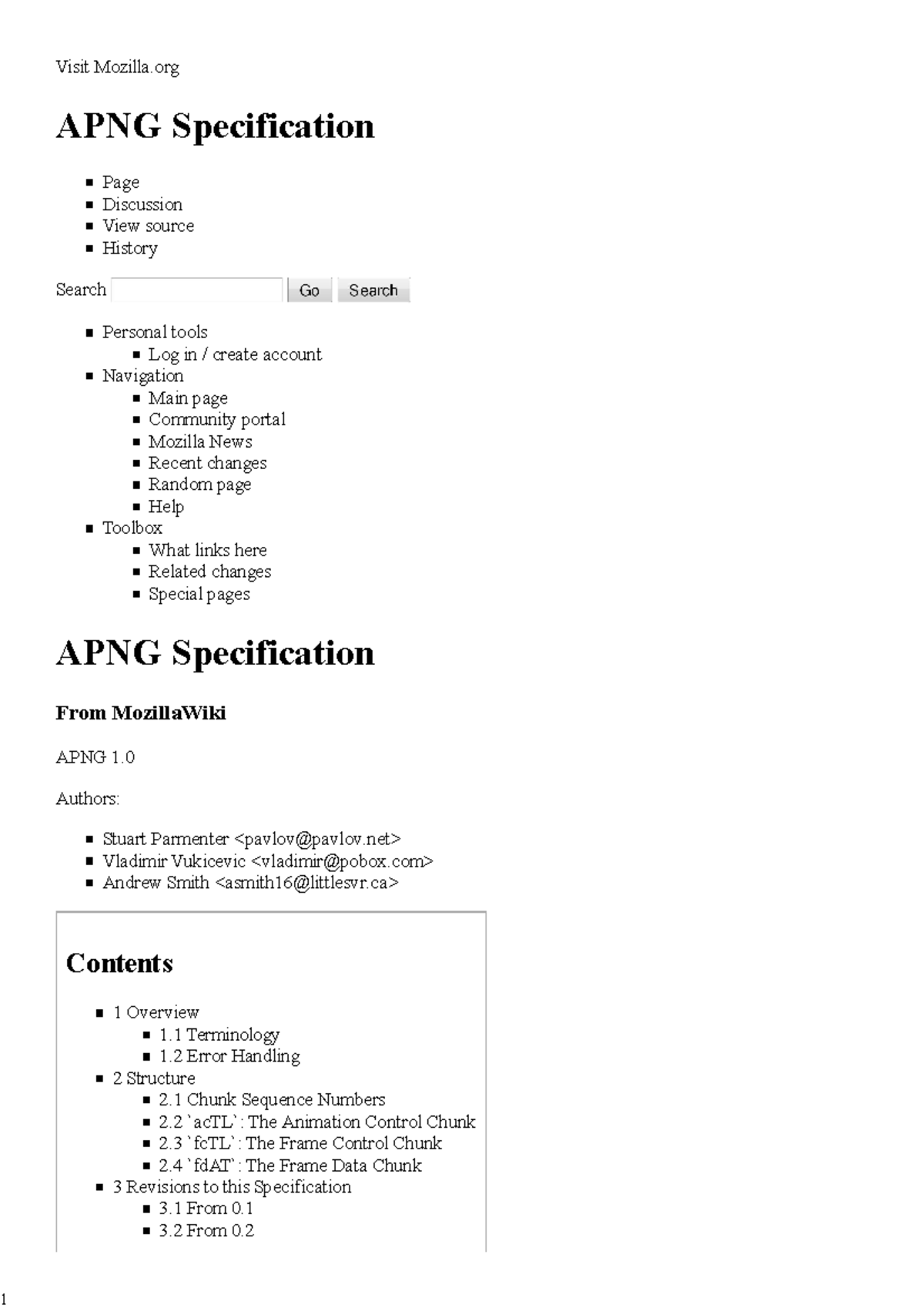 [Tài Liệu] APNG Specification Overview and Details - Mozilla - Studocu
