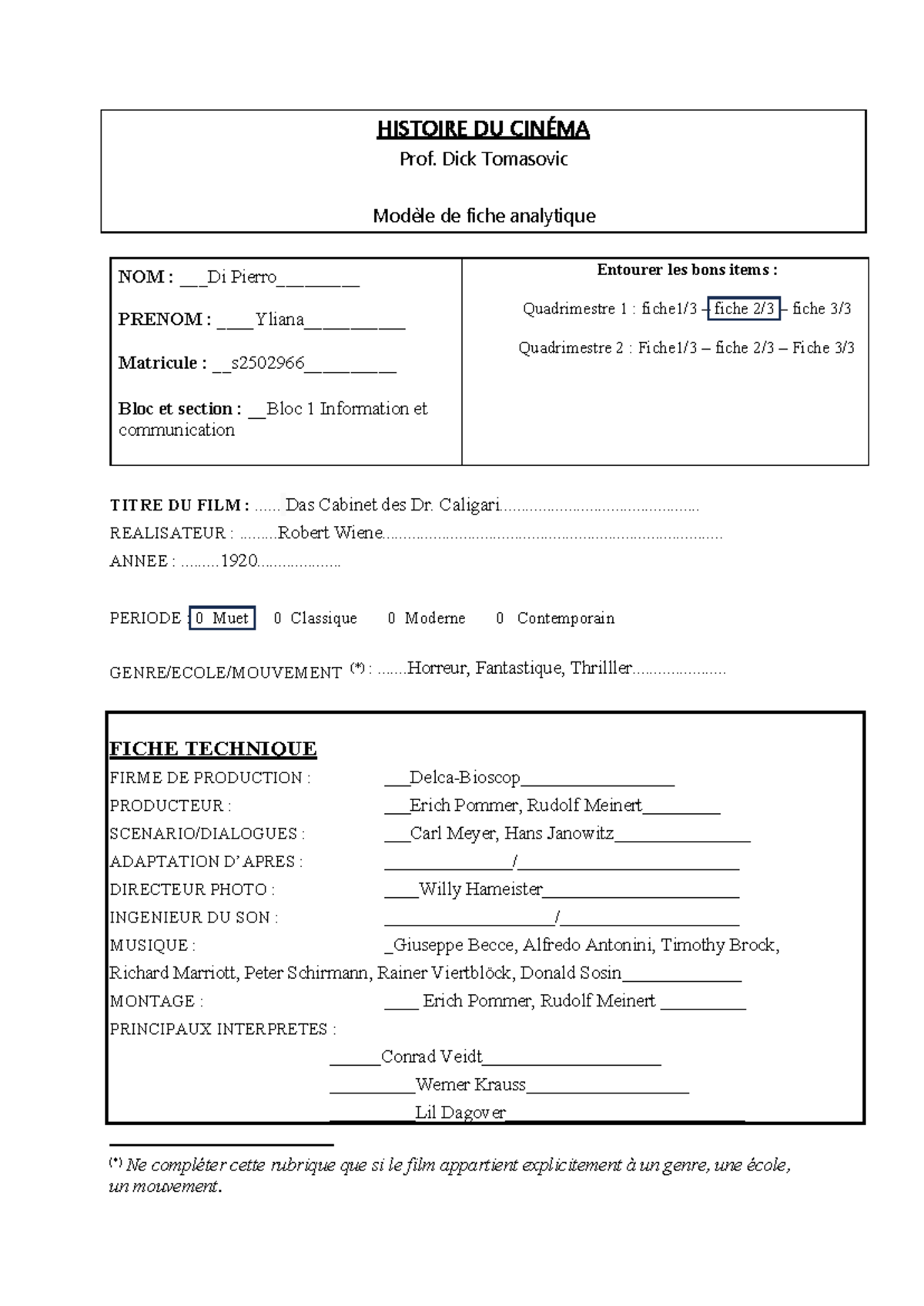 HISTOIRE DU CINÉMA - Analyse de "Le Cabinet du Dr. Caligari" (HIST 101 ...