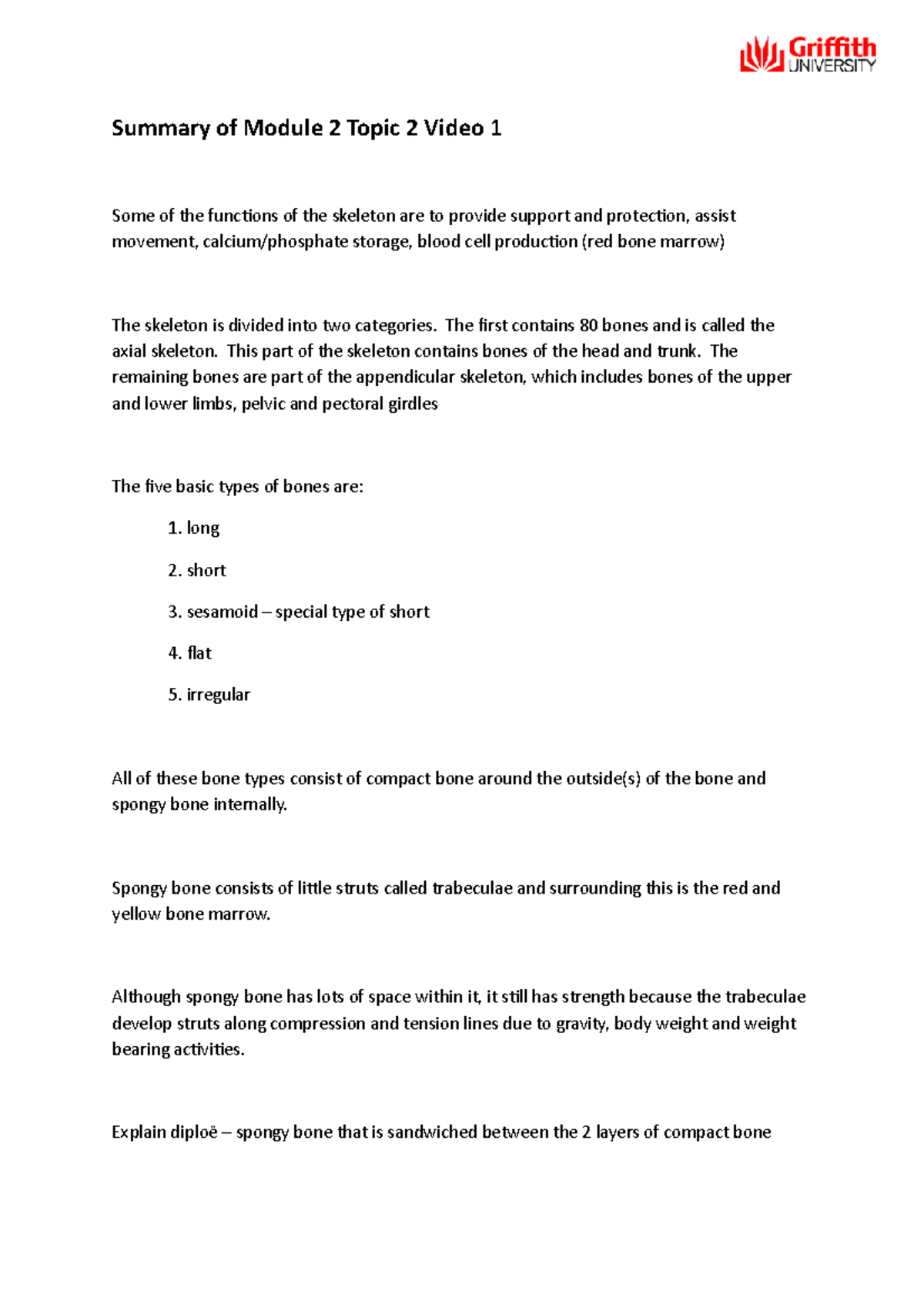 Summary of M2 Topic 2 Video 1 - Summary of Module 2 Topic 2 Video 1 ...
