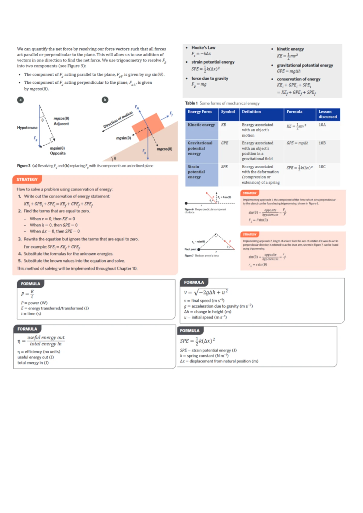 VCE VCAA Physics Formula Sheet (ONLY FORMULA'S) - Victorian Certificate ...