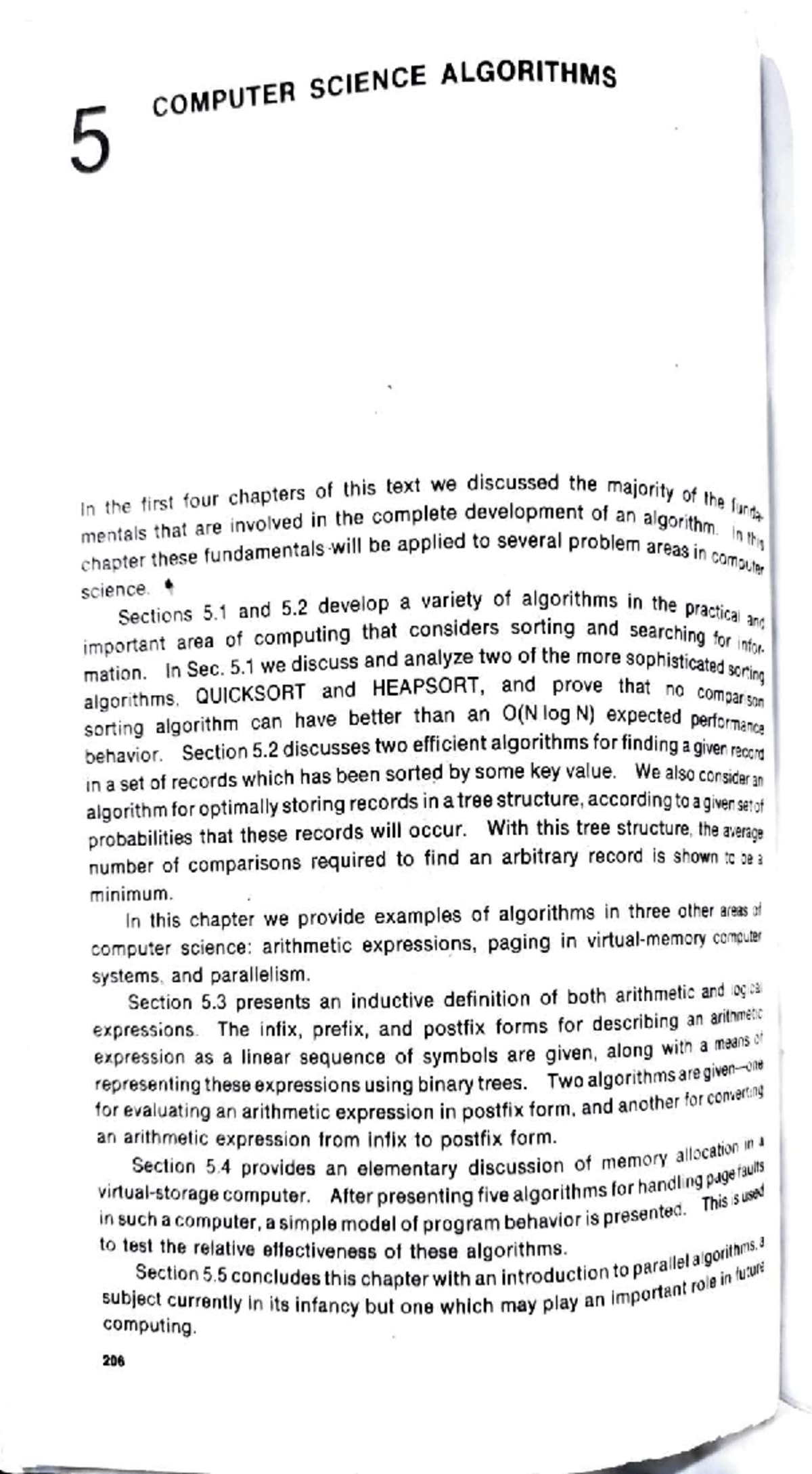 Algorithm Chapter 5 - 5 In the first four chapters of this text we discuSSed the majority of the ...