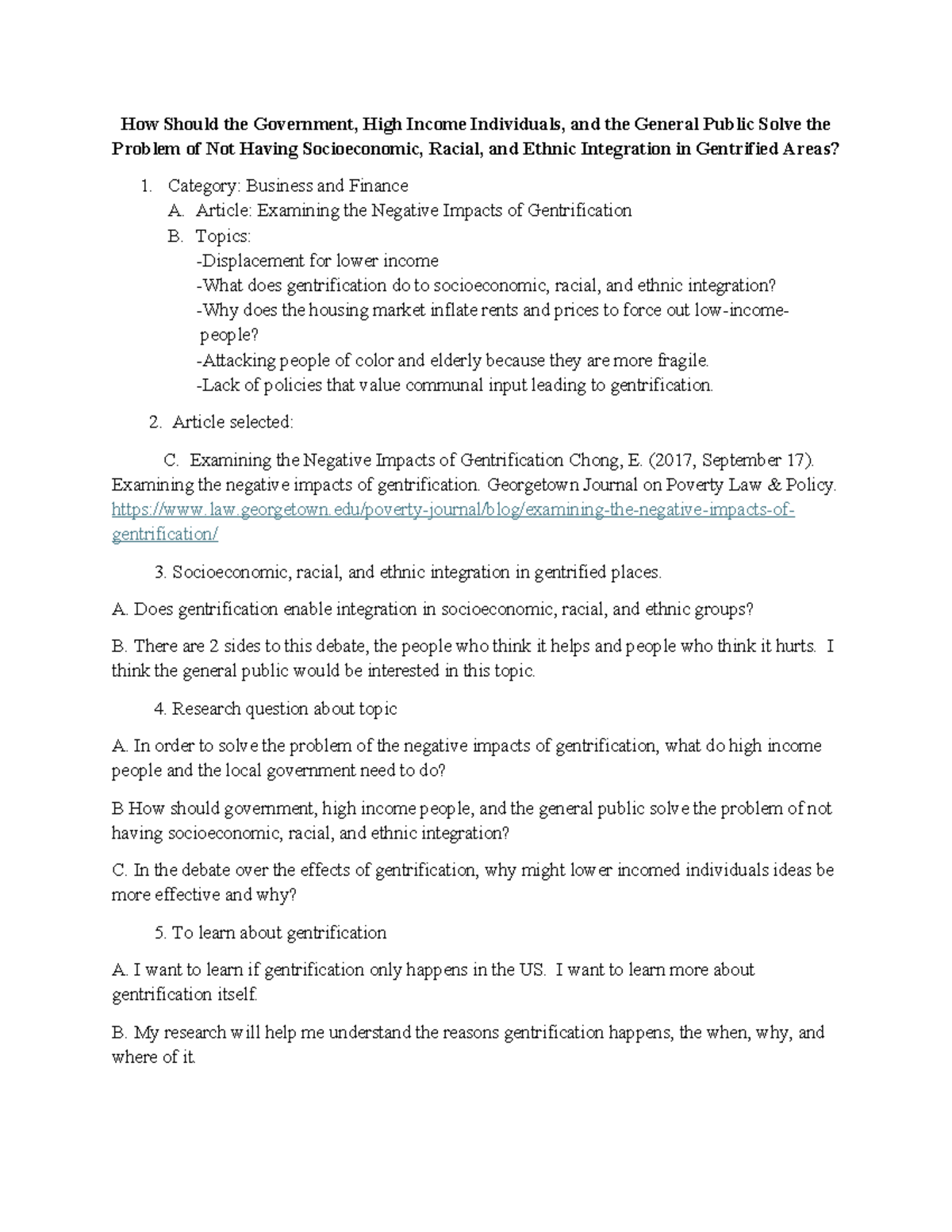Sara Project module 1 - first draft of essay - How Should the ...