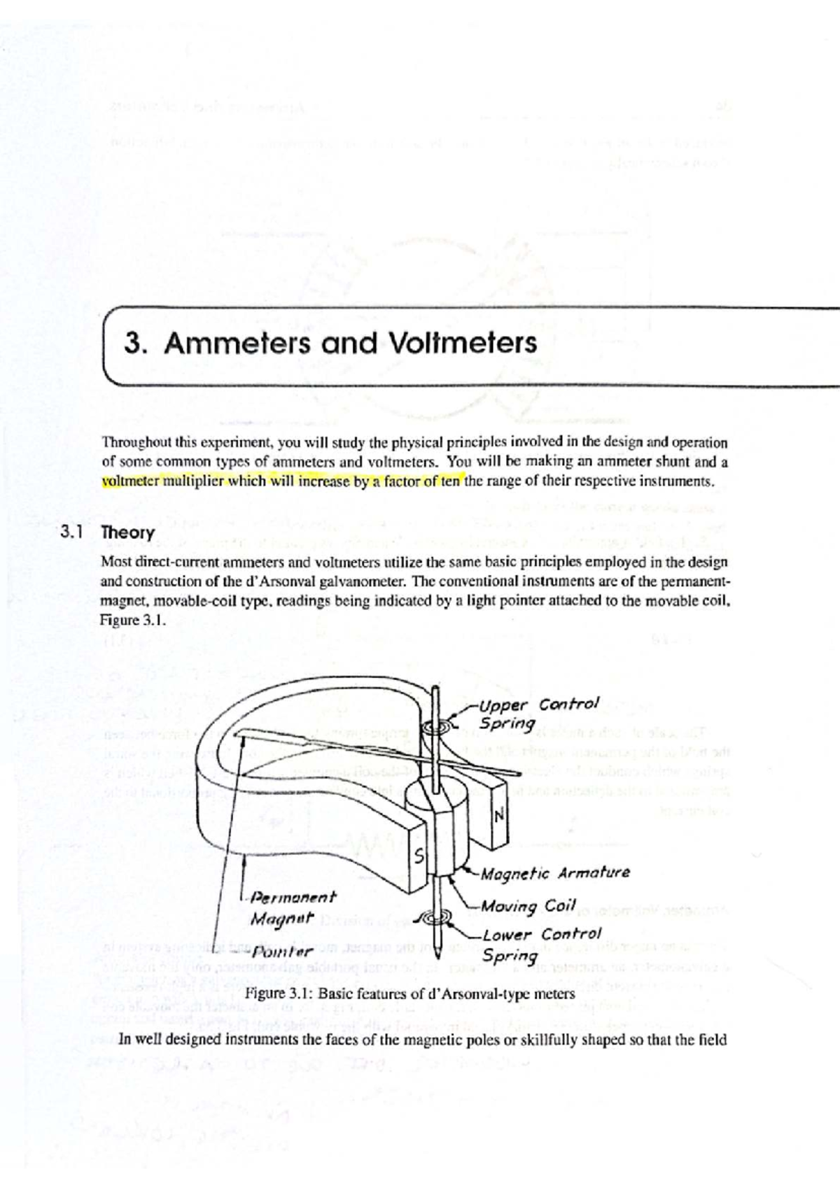 Lab 3: Ammeters and Voltmeters - Phys 225 Experiment Guide - Studocu