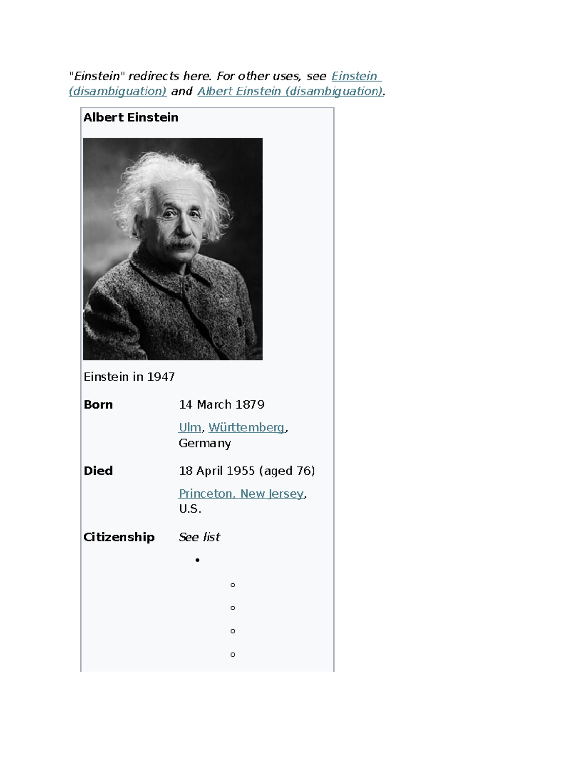 Albert Einstein: Life, Theories, and Contributions to Physics - Studocu