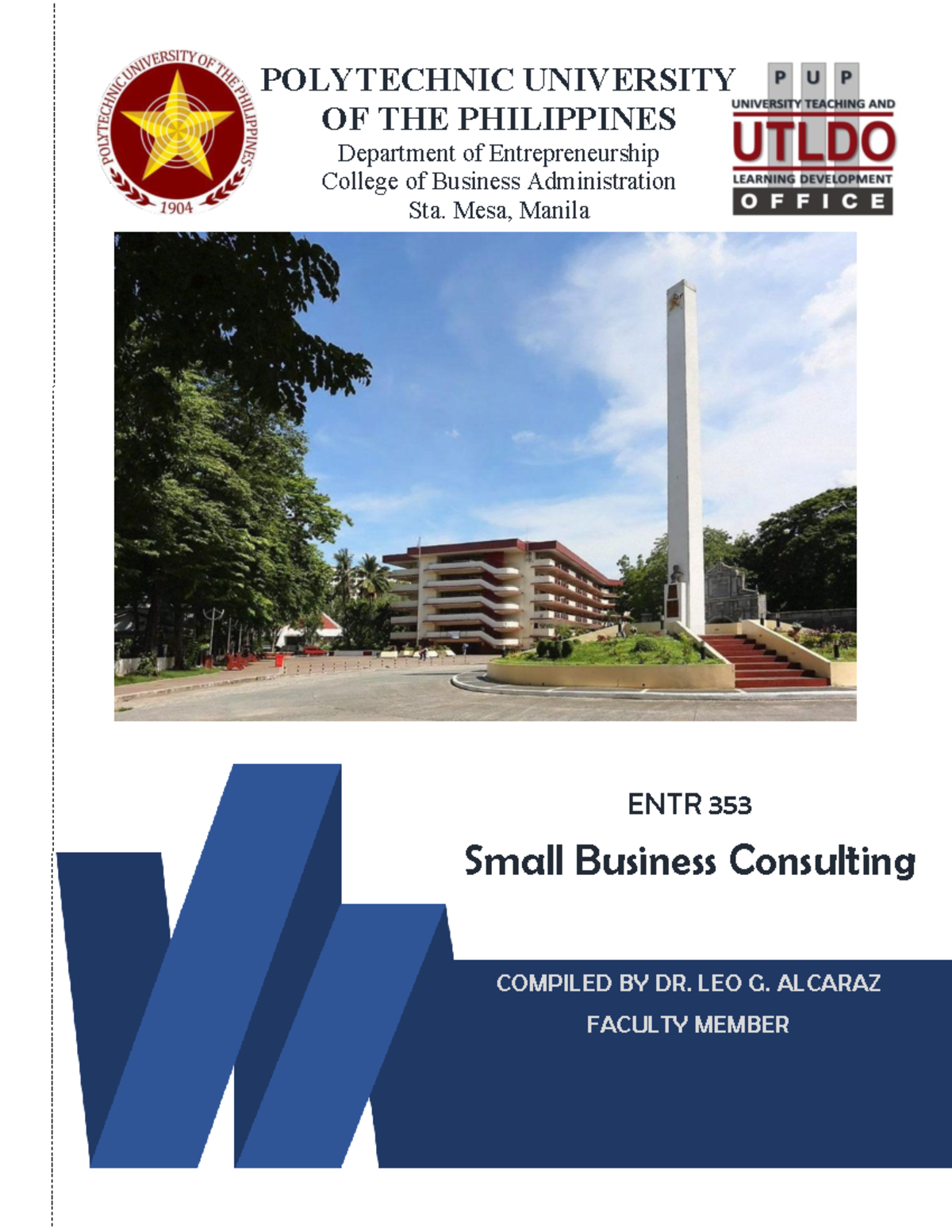 Learning Module: ENTR 353 - Small Business Consulting - Studocu