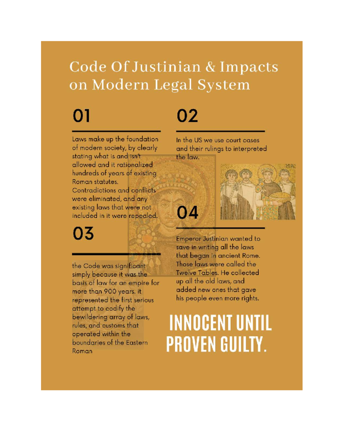 The Code of Justinian: Influence on Modern Legal Systems 01 02 - Studocu