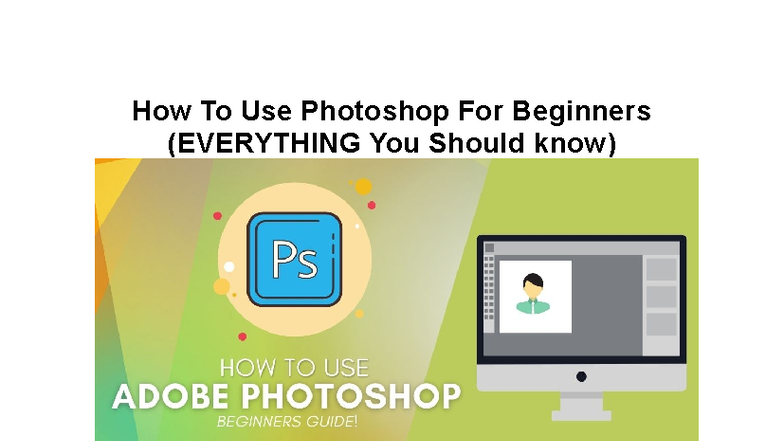 Photoshop Basics for Beginners: A Comprehensive Guide - Studocu