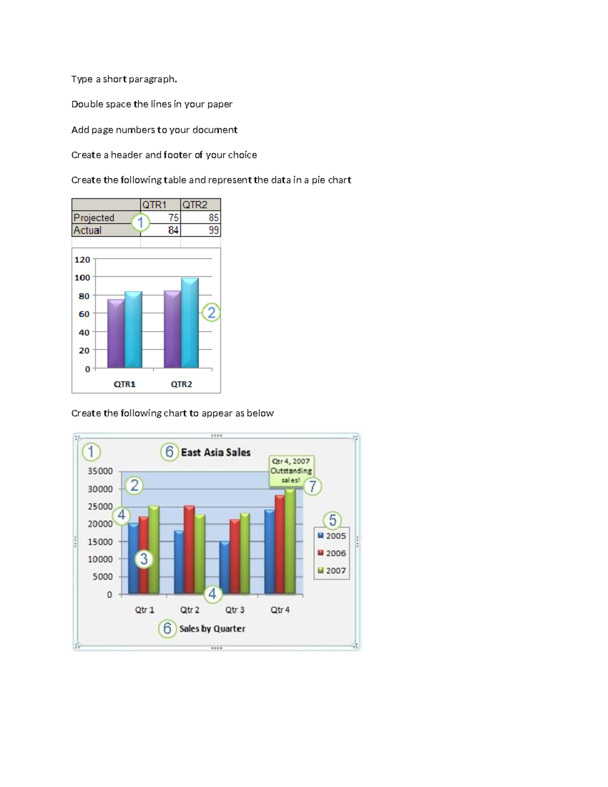 Insert tab - Information Technology - Type a short paragraph. Double ...