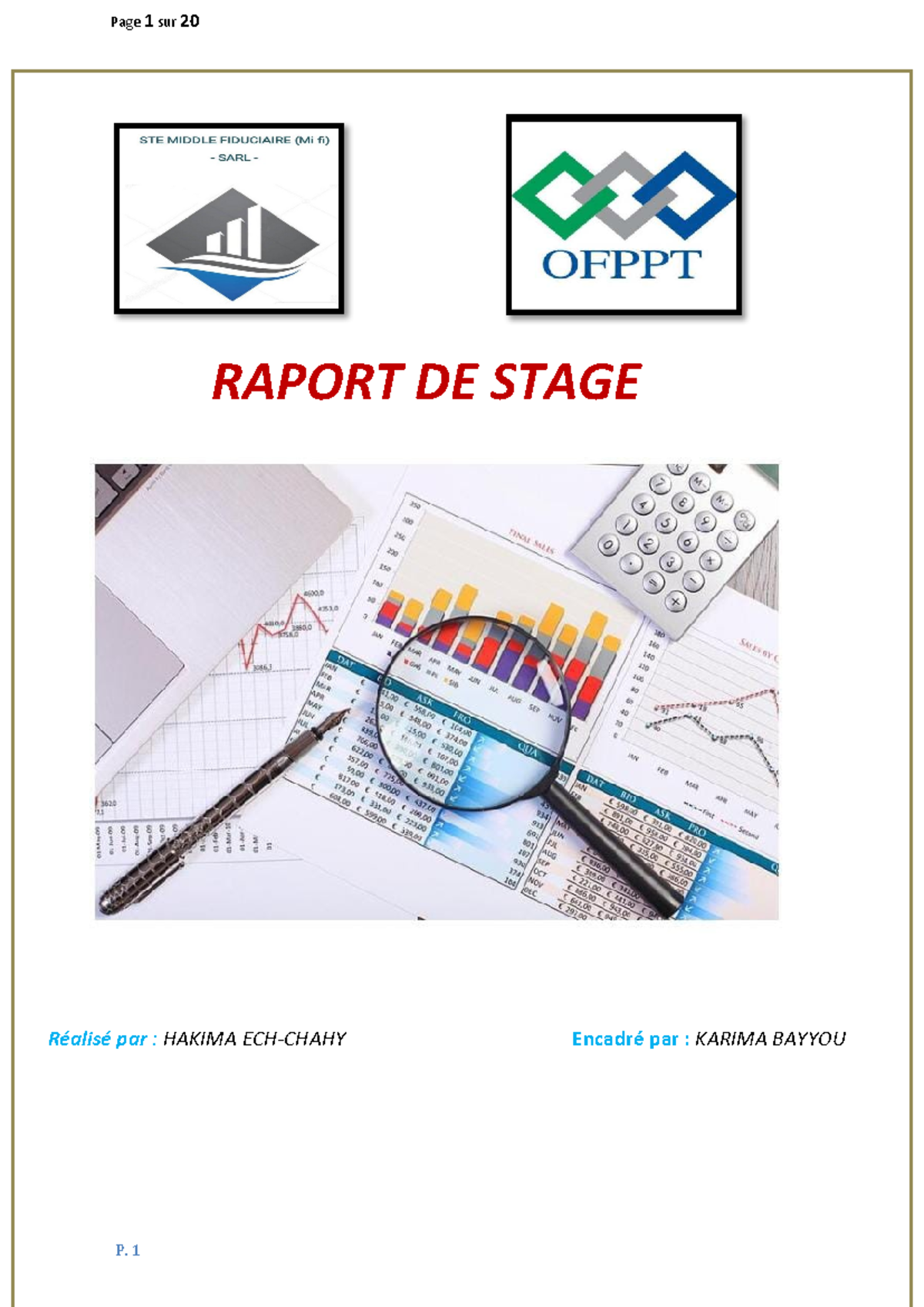 Rapport de Stage OFPPT - Expérience au Cabinet Fiduciaire LABIB - Studocu