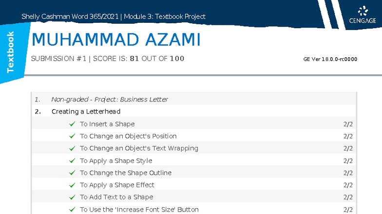 SC WD 3: Business Letter Project - Muhammad Azami Submission Report ...