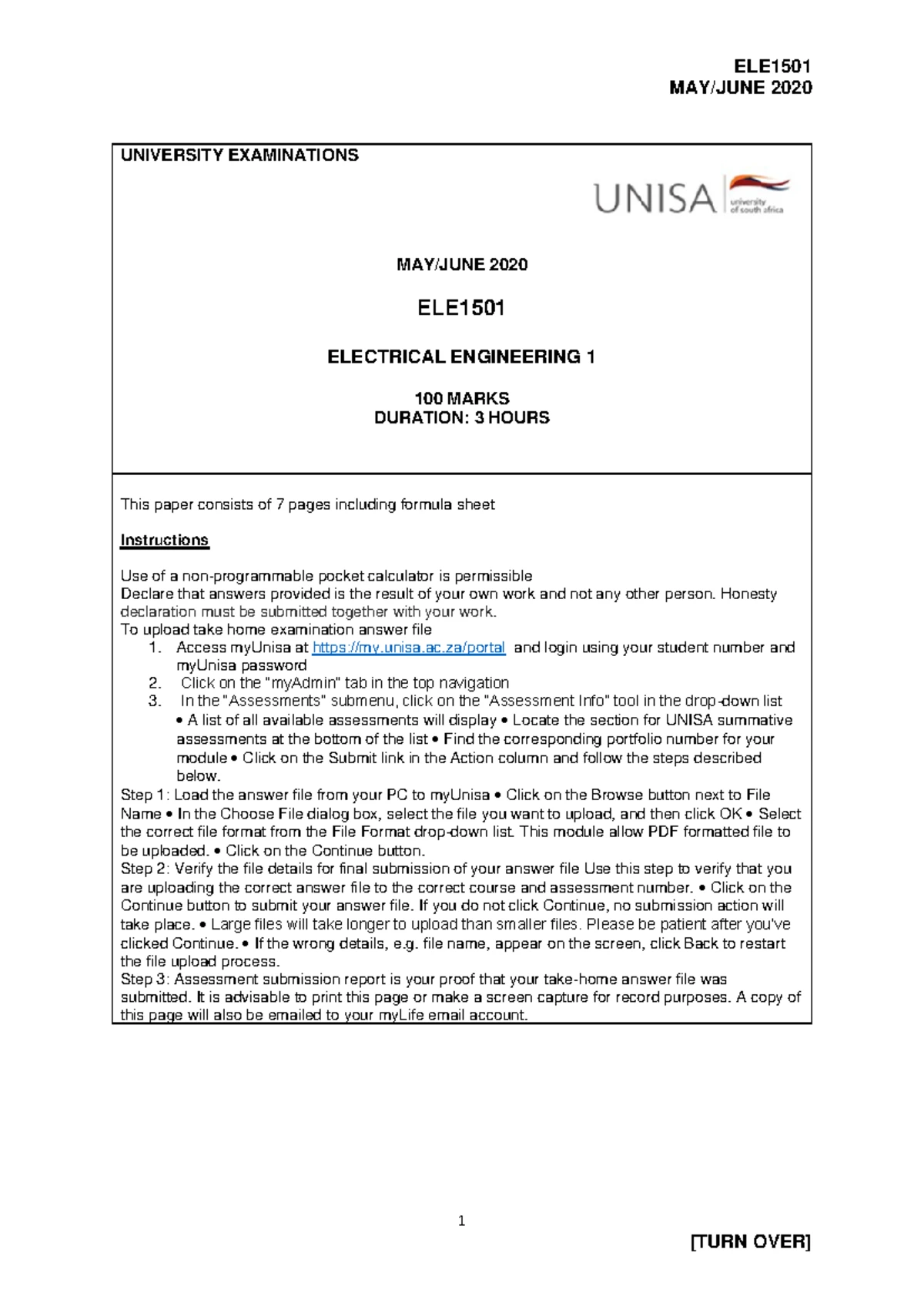 Ecsa registration report example - 1 of 9 Surname and Initials ...
