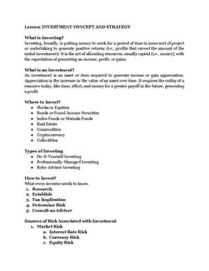 Risk Management Practical Exercise - Saint Louis Anne College of San ...