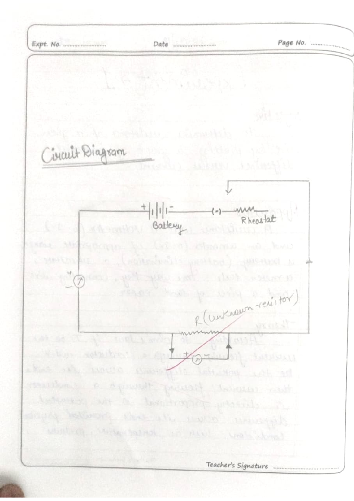 Physics Lab Manual: Experiment on Resistance Measurement (Class 12 ...