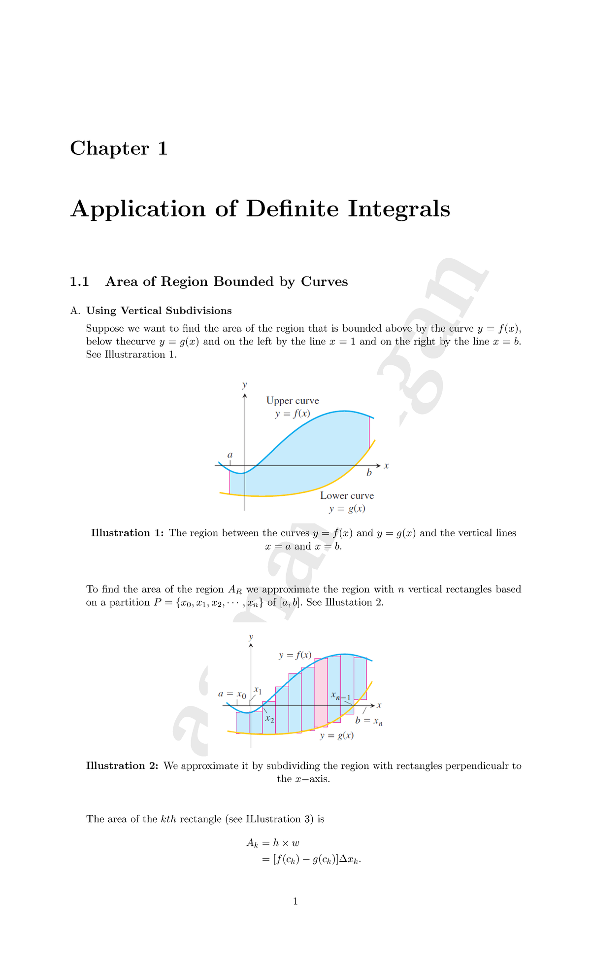 Calculating Area Bounded by Curves: Applications of Definite Integrals ...