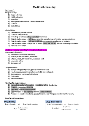 Medicinal Chemistry 1 Multiple Choice Questions - MEDICINAL CHEMISTRY 1 ...