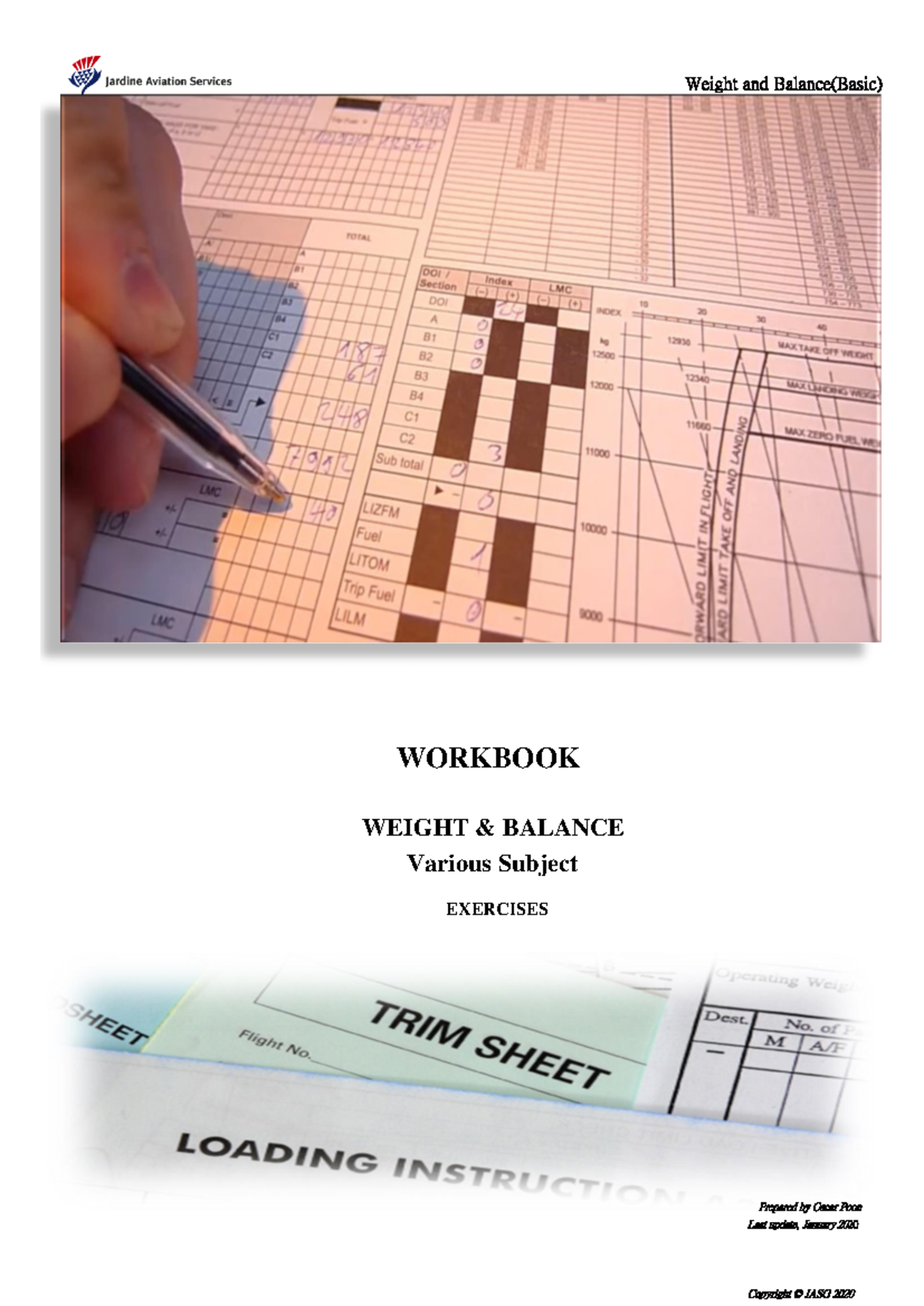 Weight & Balance Workbook - Basic Load Control Exercises - Studocu