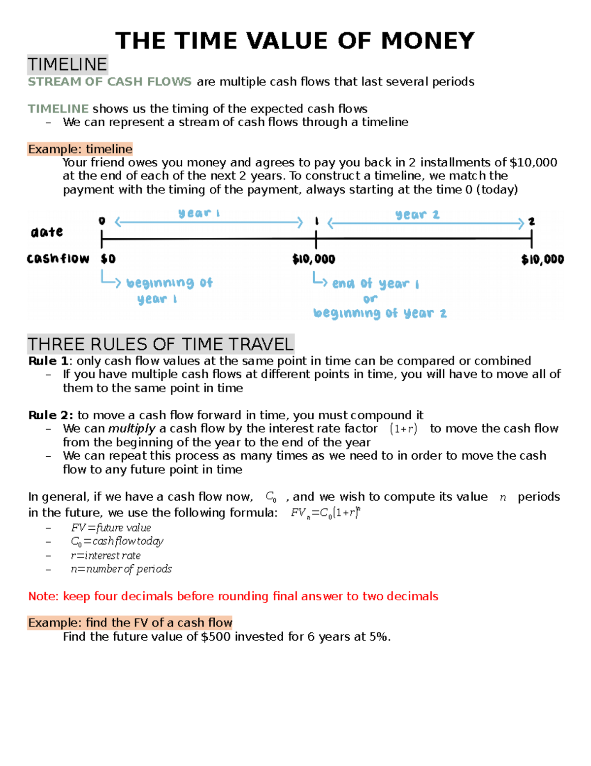 BUS 2819 - Chapter 04 - Professor: D. Ng - THE TIME VALUE OF MONEY ...