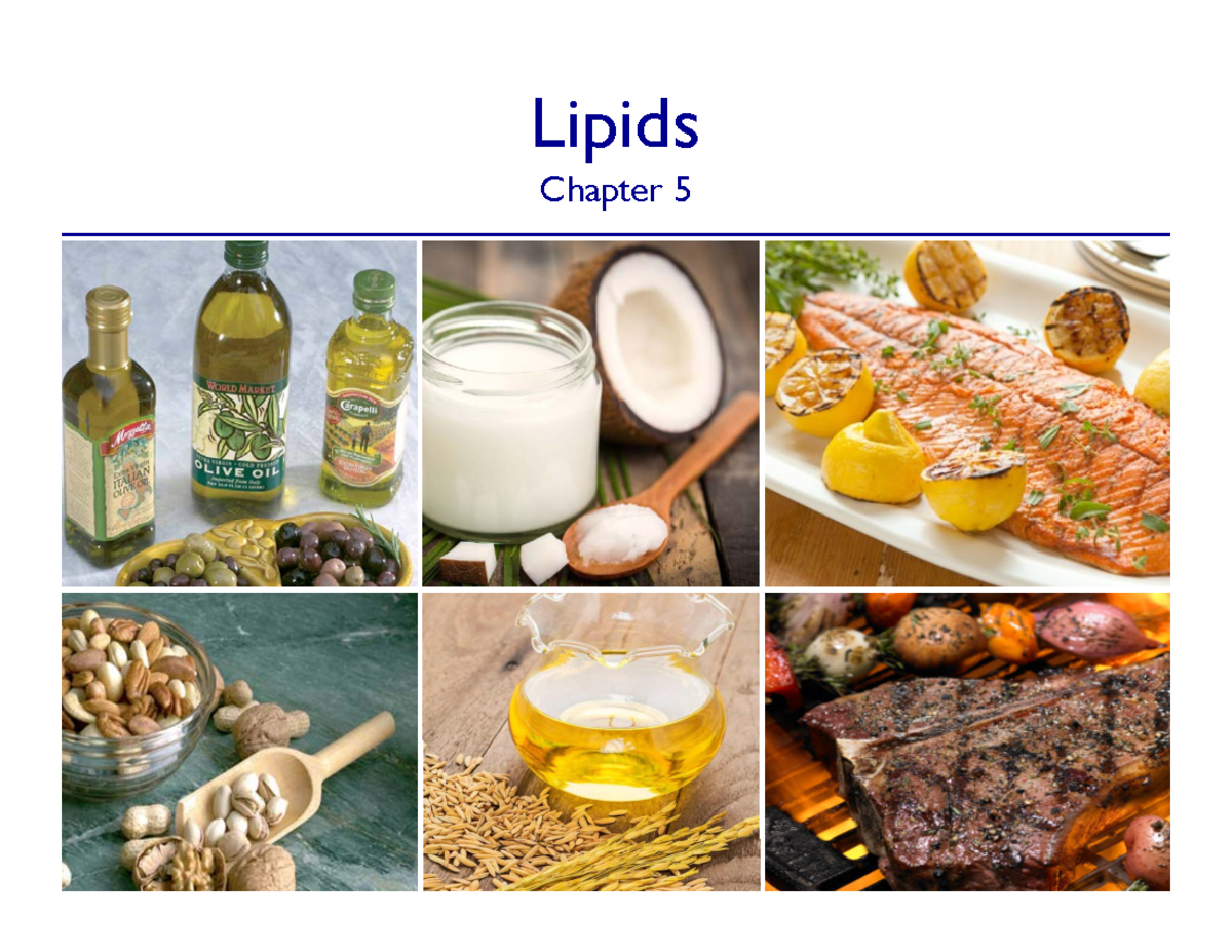 24W-Lipids - Lipids slides - Lipids Chapter 5 ####### What do you think ...