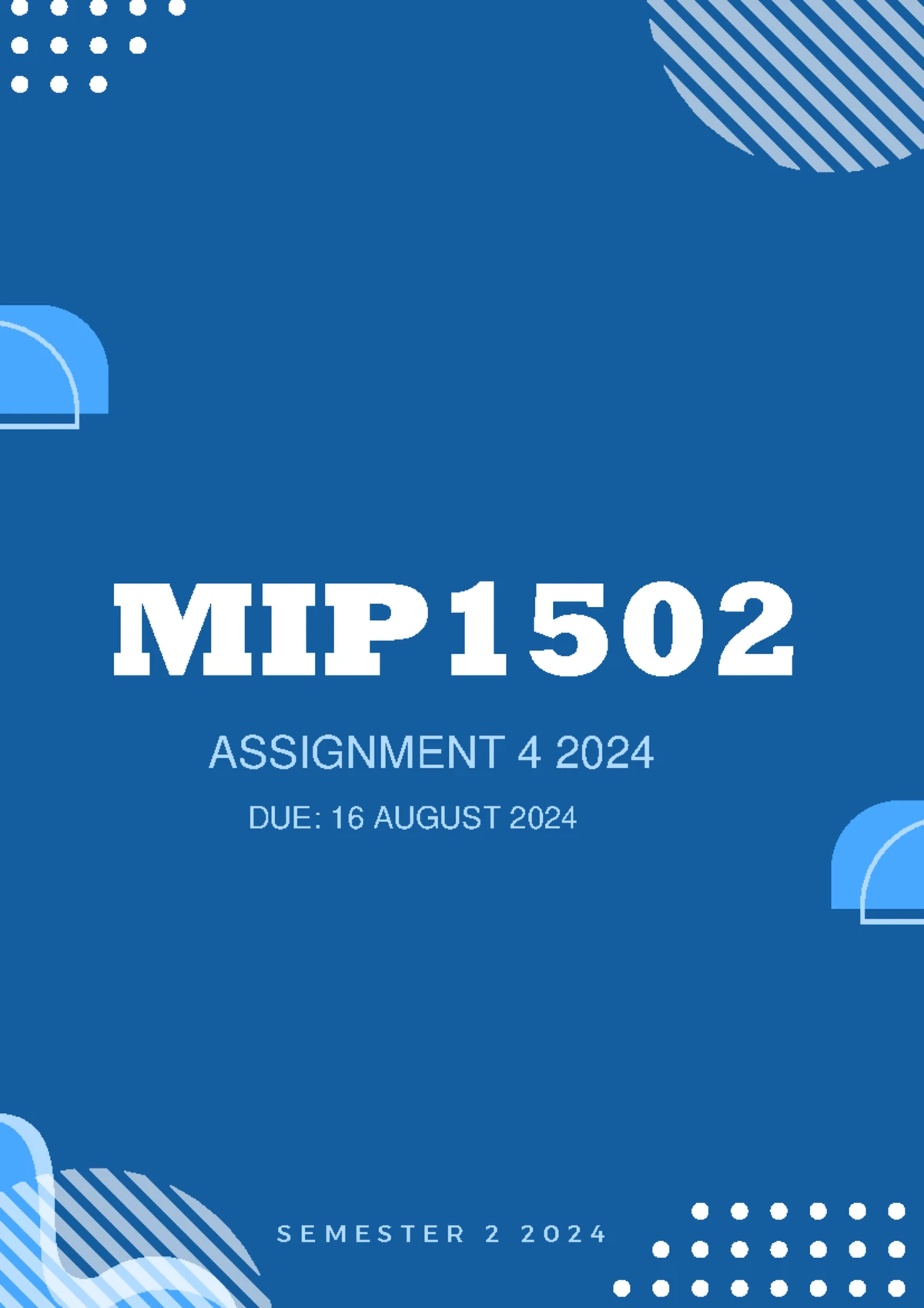 MIP1502 Assignment 2 Memo: The Importance of Equality in Math Teaching ...