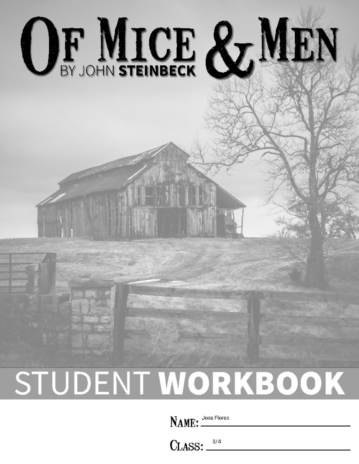Of Mice and Men (OMAM) - Comprehensive Student Workbook - Studocu