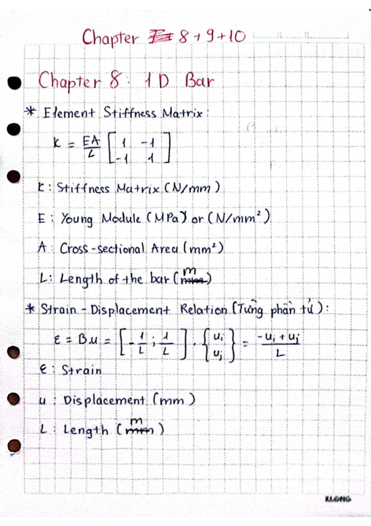 Chapter 8 & 9: 1D & 2D Bar Element Stiffness Matrix - Lý thuyết PPS ...