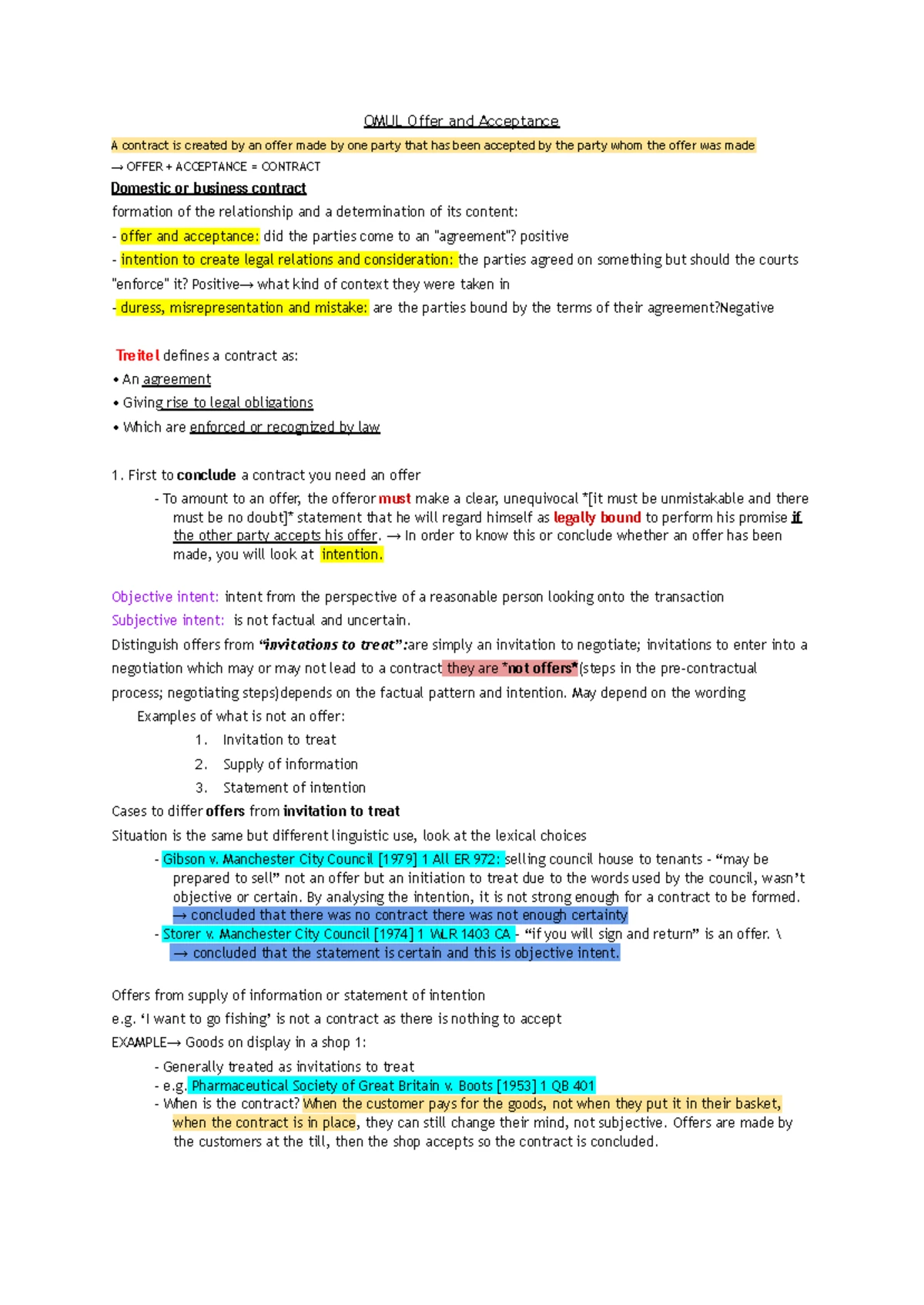 AQA A-Level Law Notes: Key Elements and Cases of Murder - Studocu