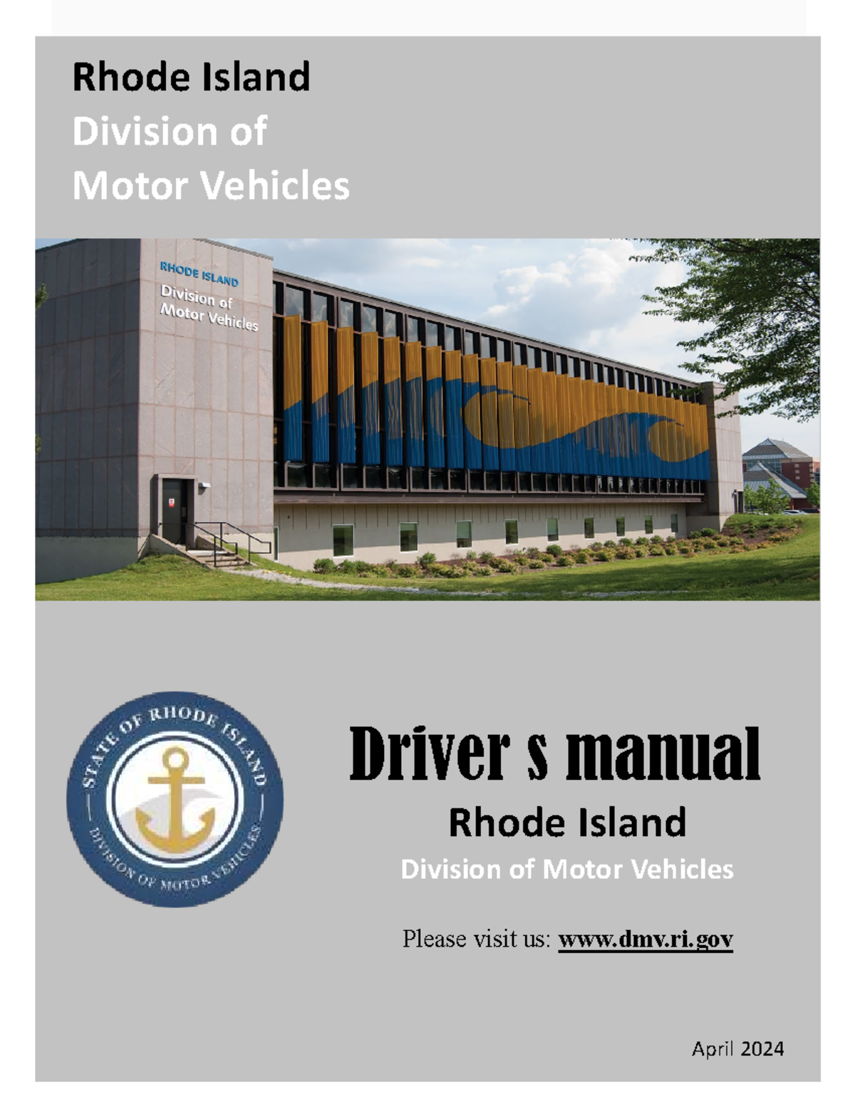 Rhode Island DMV Driver's Manual: Guidelines for License Acquisition ...