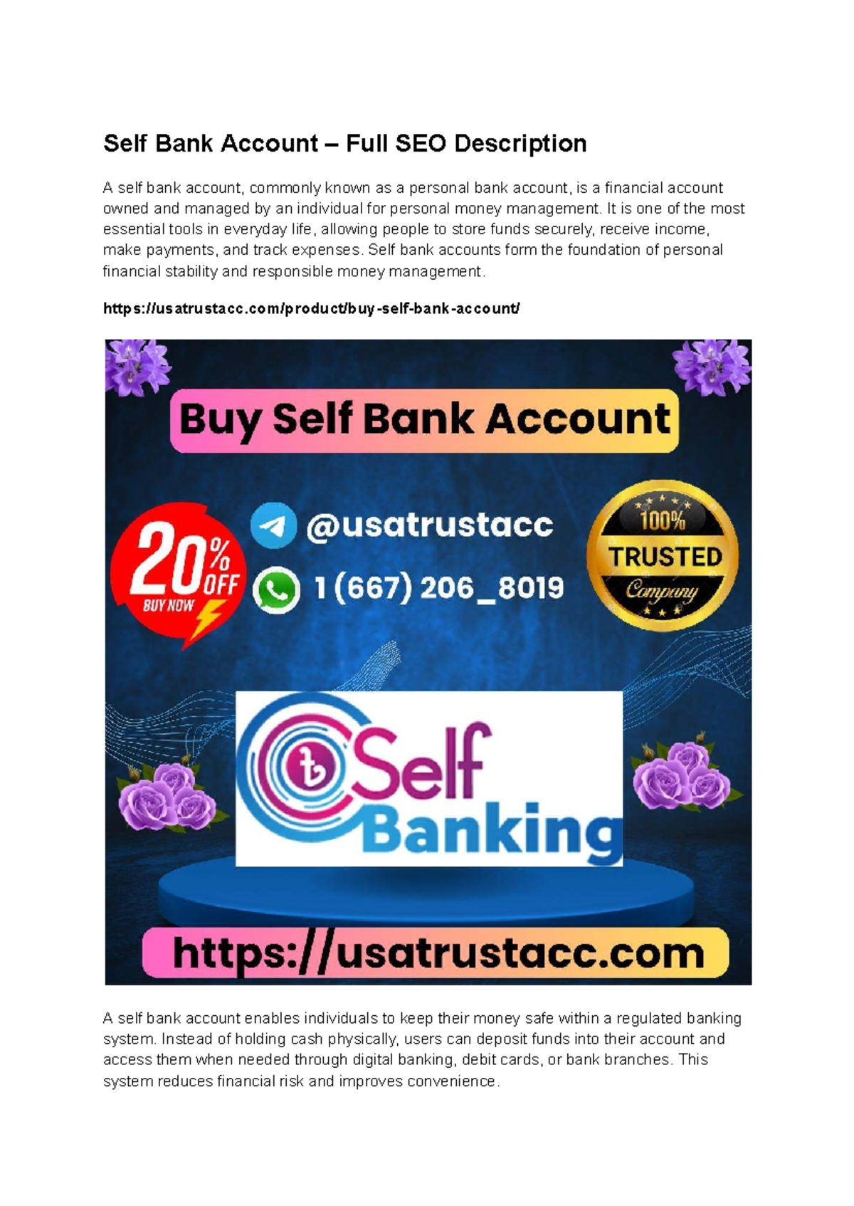 Best Websites for Safe & Secure Self Bank Account Purchases - Studocu