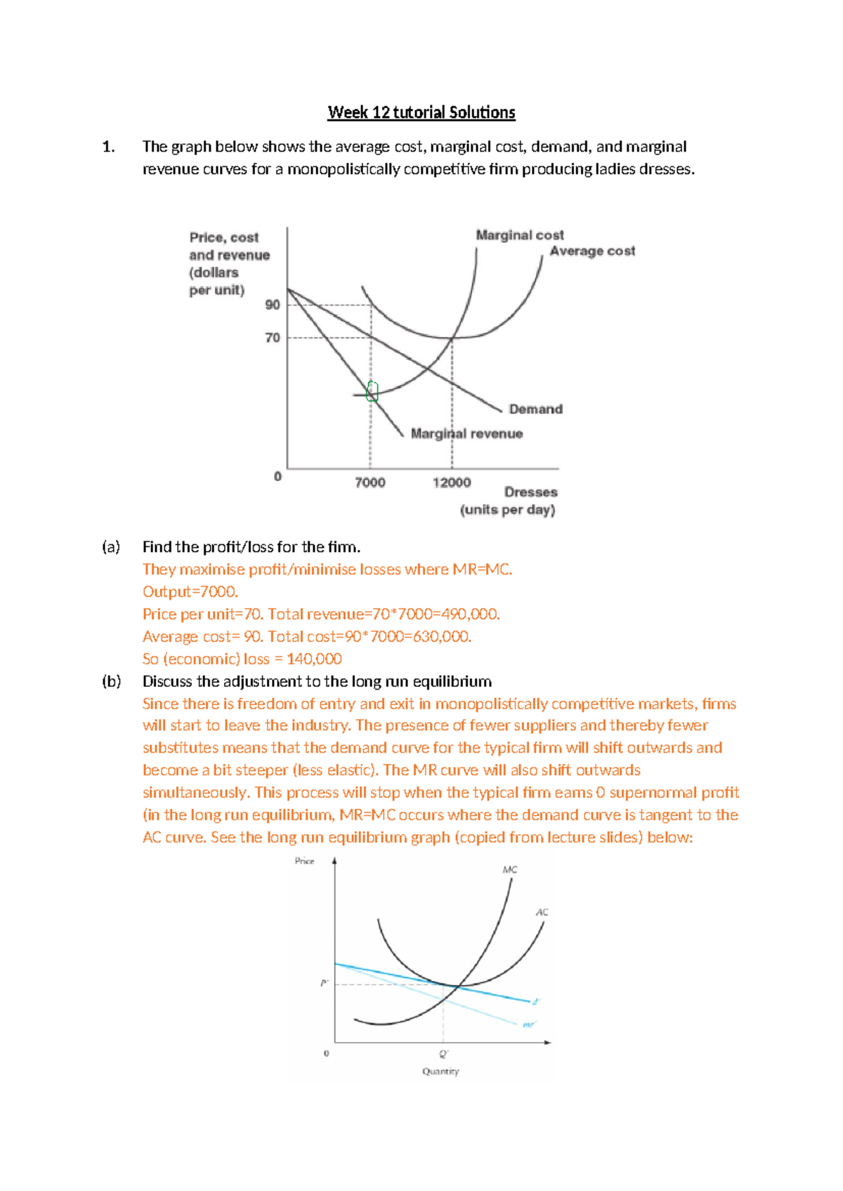 Week 11 Tutorial Solutions: Monopolistic Competition & Oligopoly ...